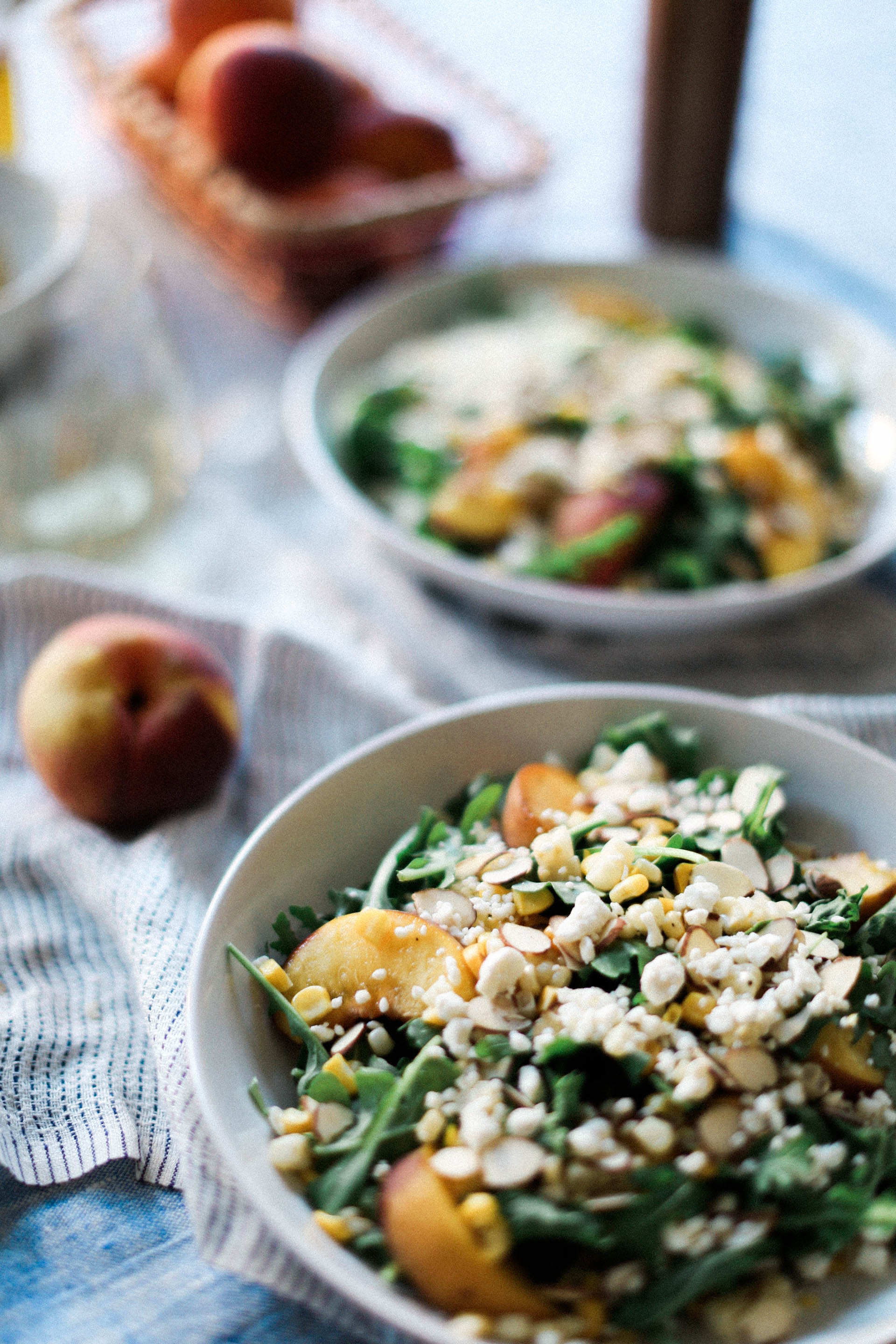 Grilled Peach and Corn Salad + Riseling Recipe | ONEHOPE Wine
